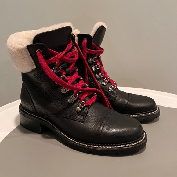 Frye | Shoes | Frye Samantha Hiker Shearling Boots | Poshmark